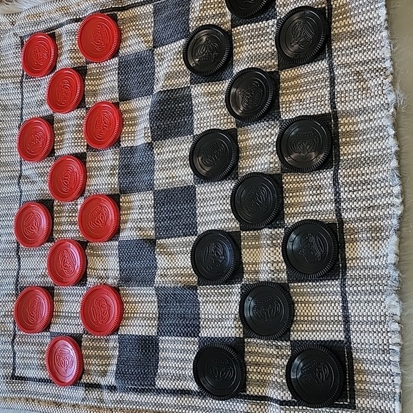 Toys | Giant Checkers Tic Tac Toe Super Tic Tac Toe Woven Party Play ...